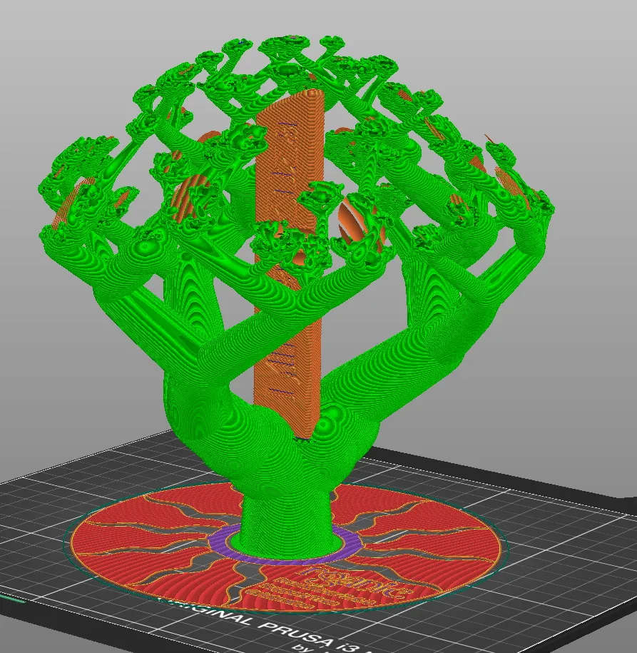 Organic Support Tree - PrusaSlicer 2.6.0 - personalize Trophy by Cqeye ...