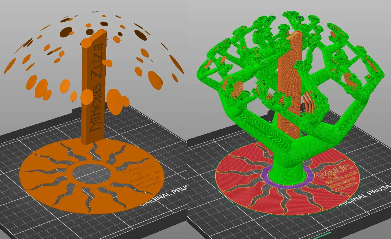 Organic Support Tree - PrusaSlicer 2.6.0 - personalize Trophy by Cqeye ...