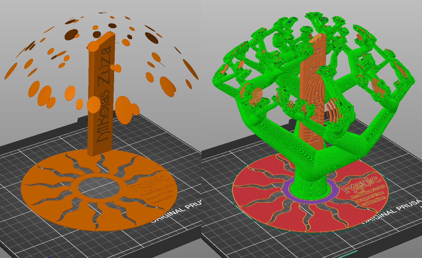 Organic Support Tree - PrusaSlicer 2.6.0 - personalize Trophy par Cqeye ...