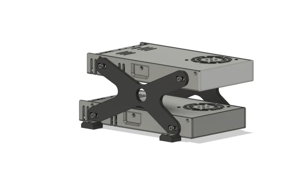 Universal Staggered PSU Mounts by Derik Whittaker | Download free STL model | Printables.com