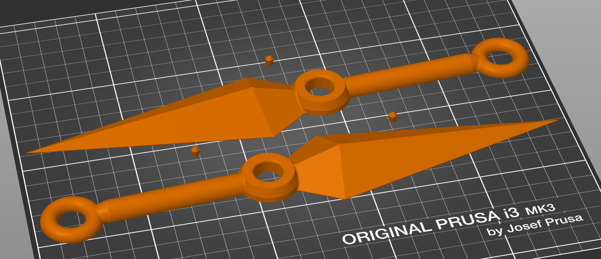 Kunai - cut in half by Sander | Download free STL model | Printables.com