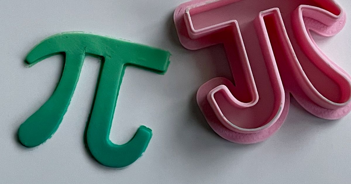 Pi cutter set - made for polymer clay by horsebytes | Download free STL ...