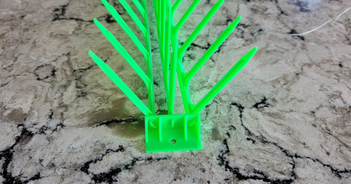 Flat Bird Spike with captured Press Fit Bracket by Valehope03 ...