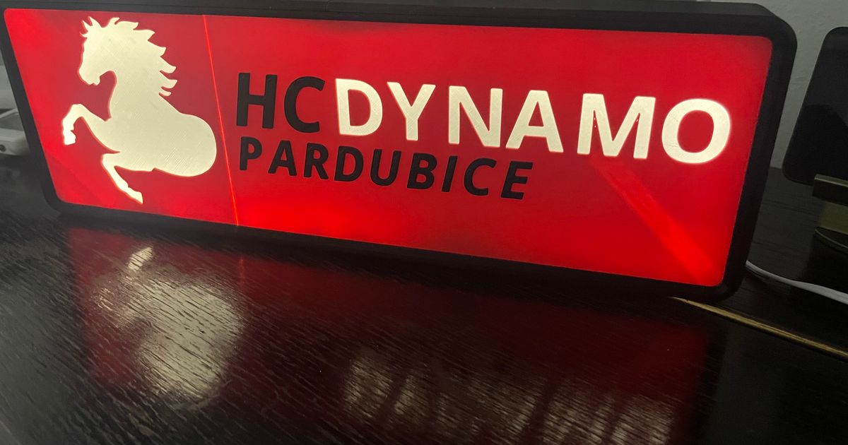 Led sign - HC Dynamo by Ondřej Hladík | Download free STL model ...
