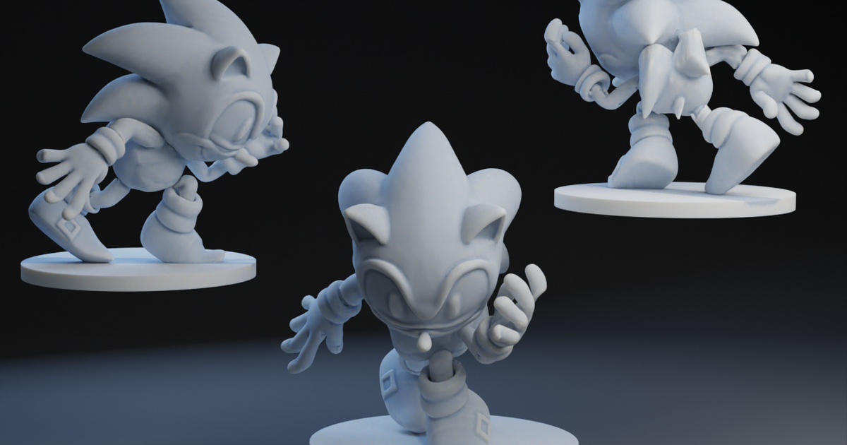 Sonic the Hedgehog by Peter Farell | Download free STL model ...