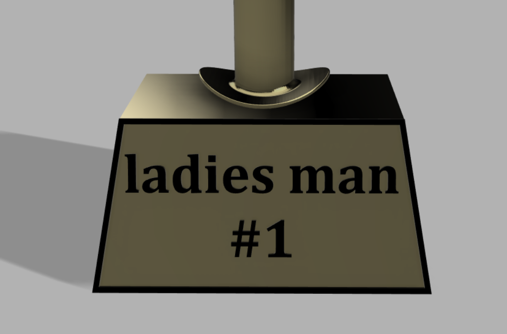 ladies man top hat trophy by printyboi | Download free STL model ...