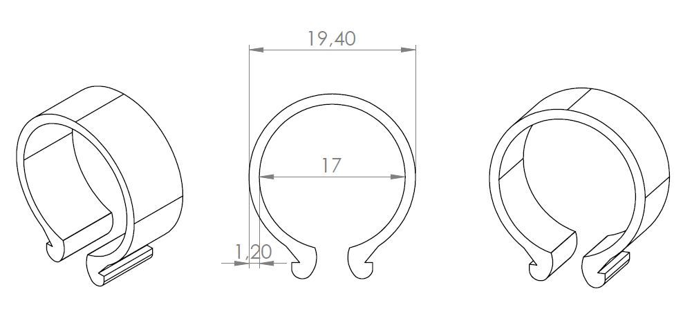 V-Slot Tubing Click Clip by MP3D | Download free STL model | Printables.com