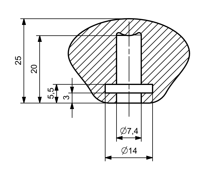 Handle Knob for kitchen tool by undoz | Download free STL model ...