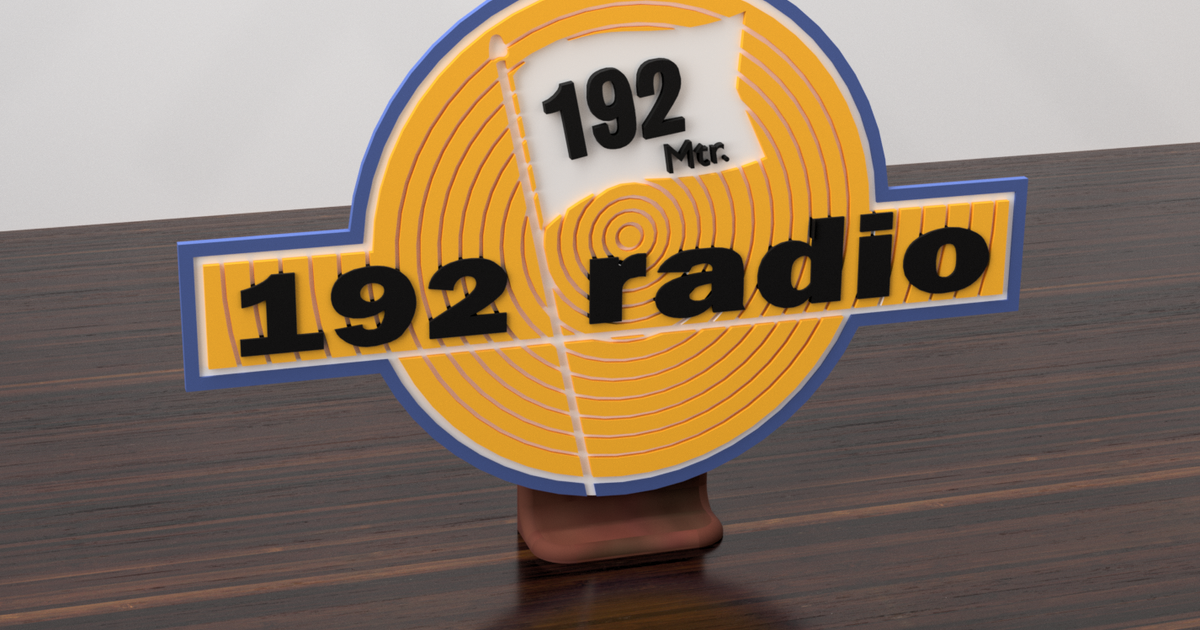 192 radio Veronica logo by Satellietje | Download free STL model | Printables.com