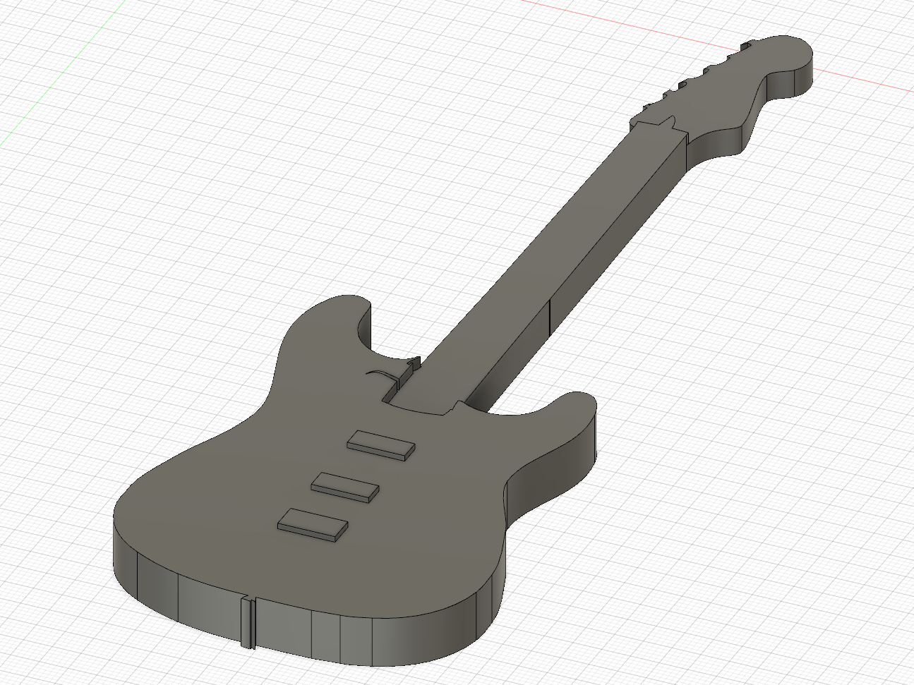 Simple Guitar by DavidRK | Download free STL model | Printables.com
