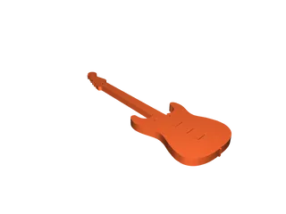 Simple Guitar by DavidRK | Download free STL model | Printables.com
