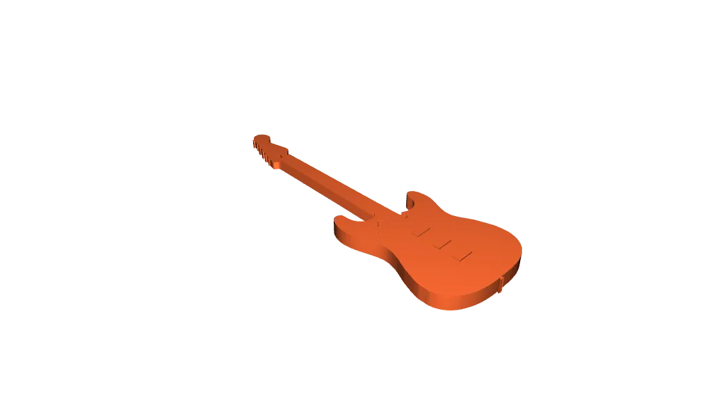 Simple Guitar by DavidRK | Download free STL model | Printables.com