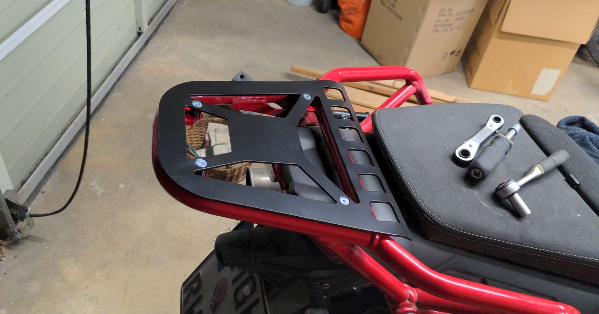 Moto Guzzi V85 TT custom luggage rack by Robin | Download free STL ...