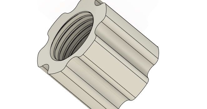 PTFE Coupler Joiner PC4 M10 by MrExo3D | Download free STL model ...