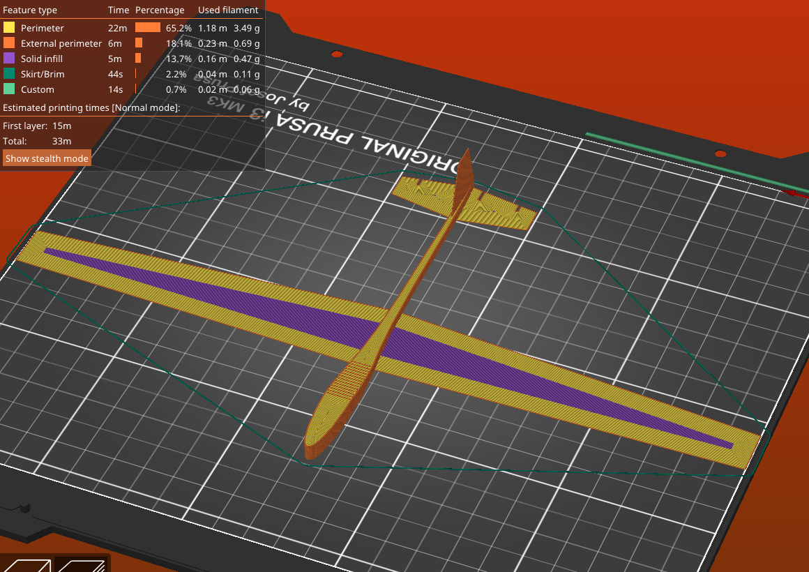 one piece mini glider v1.1 easy print & fly by Alex | Download free STL ...