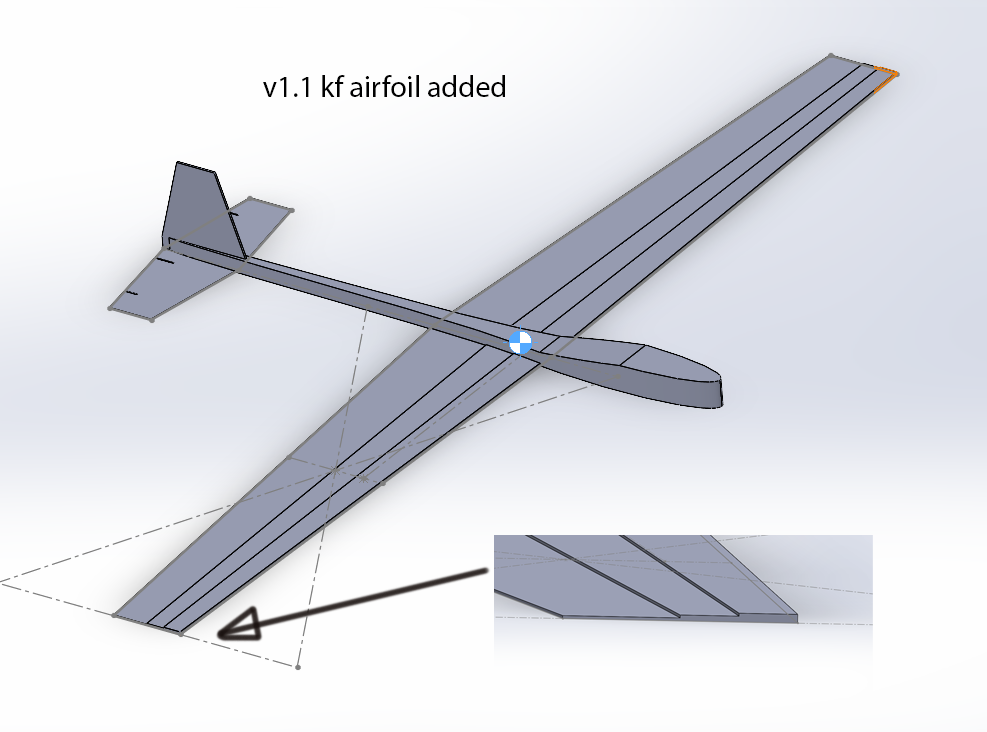 one piece mini glider v1.1 easy print & fly by Alex | Download free STL ...
