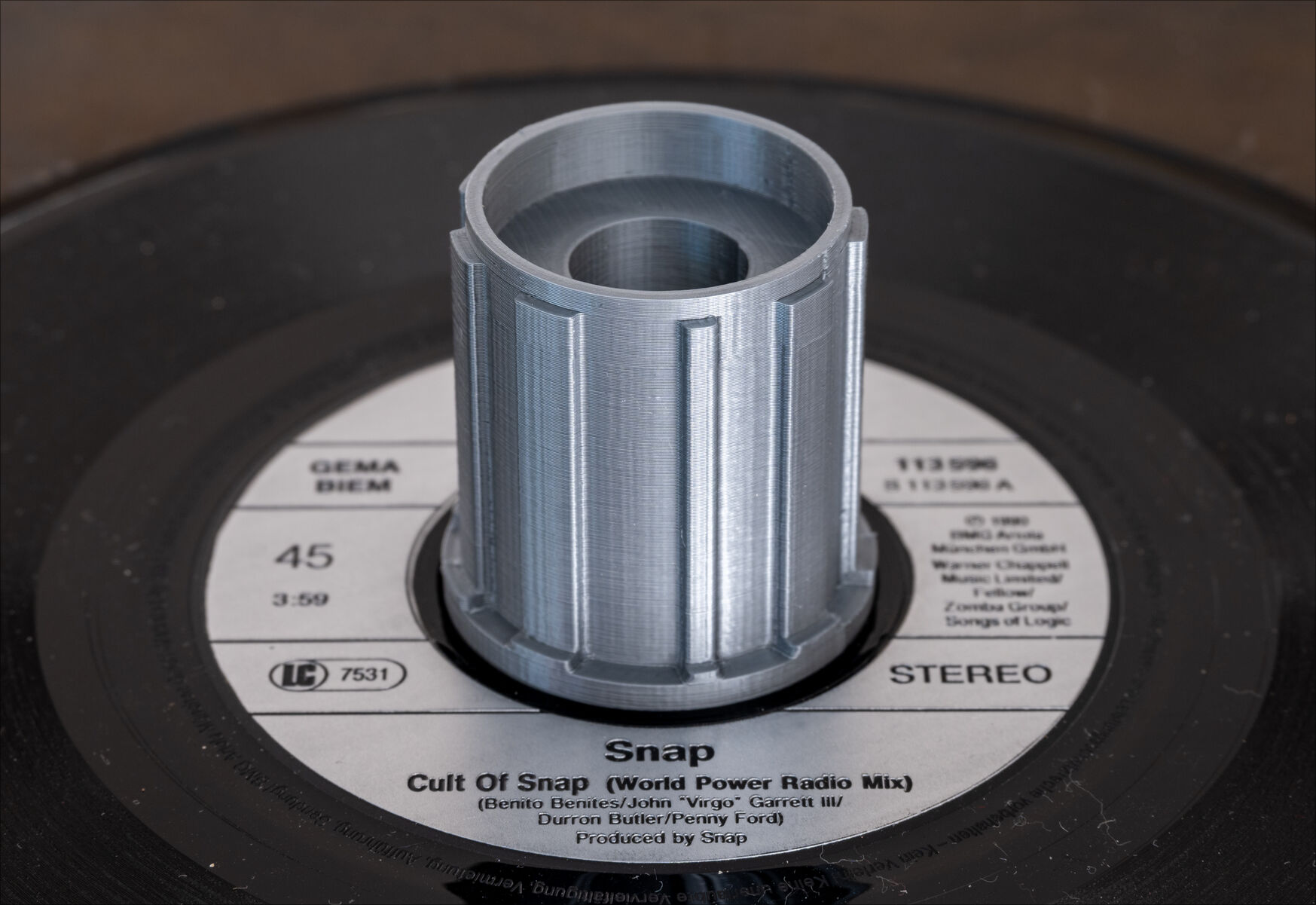 45 Record Adapter Shimano HG Freehub Body by Bent Derailleur | Download ...