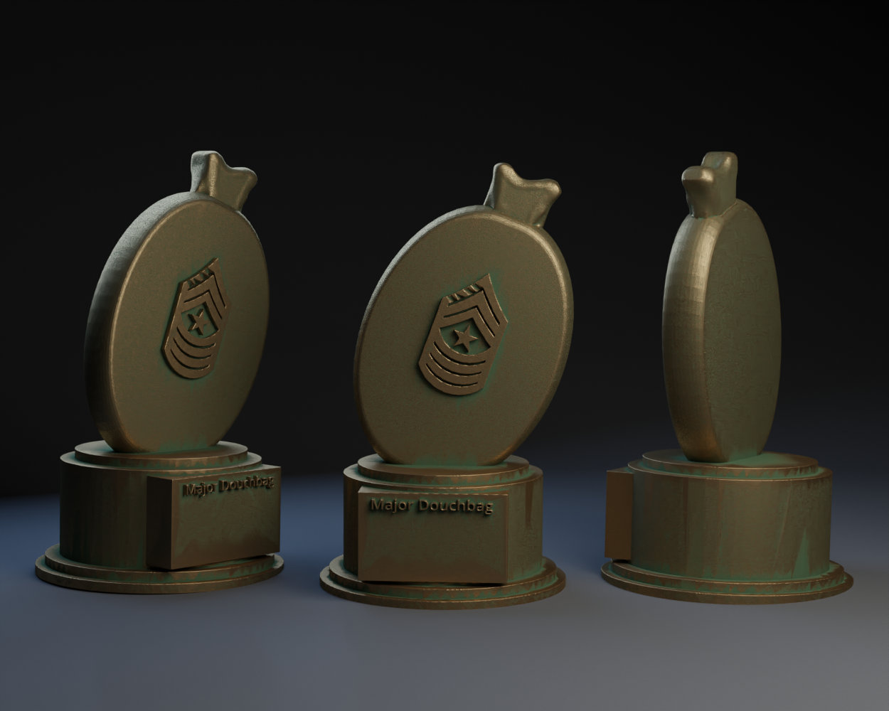 Major Douche Bag Trophy by Peter Farell | Download free STL model ...