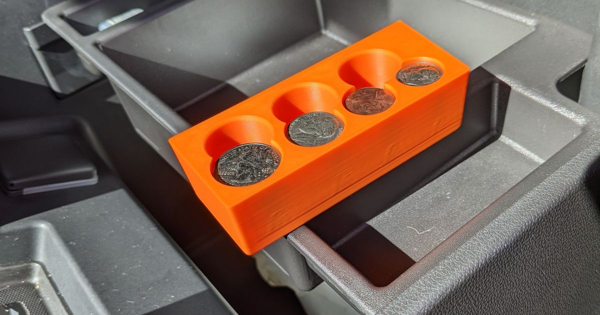 2022+ Silverado/Sierra Center Console Coin Organizer by ddgray ...