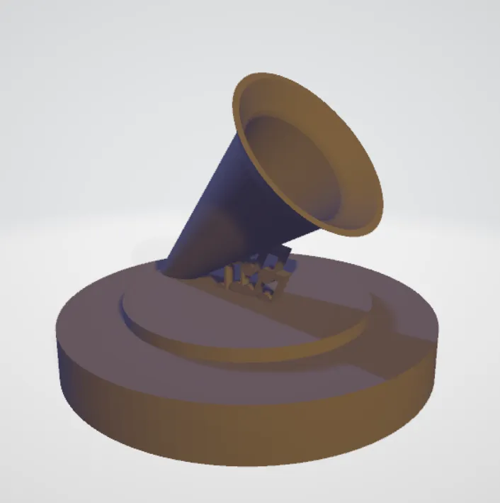 Phonograph Record Adaptor by NelsonM | Download free STL model ...