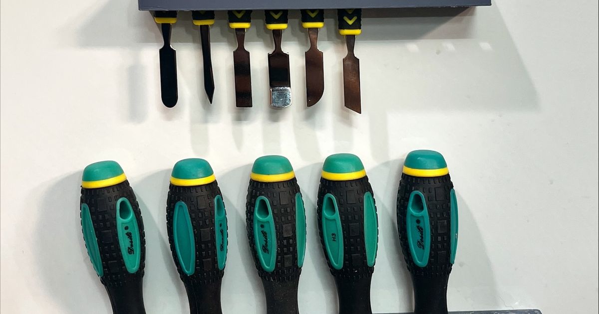 3D Printing Accessory Holders - Mini Prybar Set & Hex Driver Set by ...