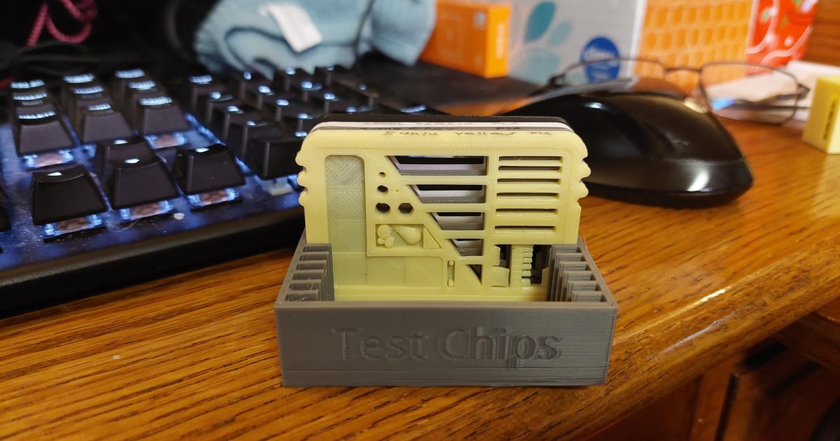 Card Holder for "Mini All-In-One Printer Test" Chips by Glenn Brockett ...