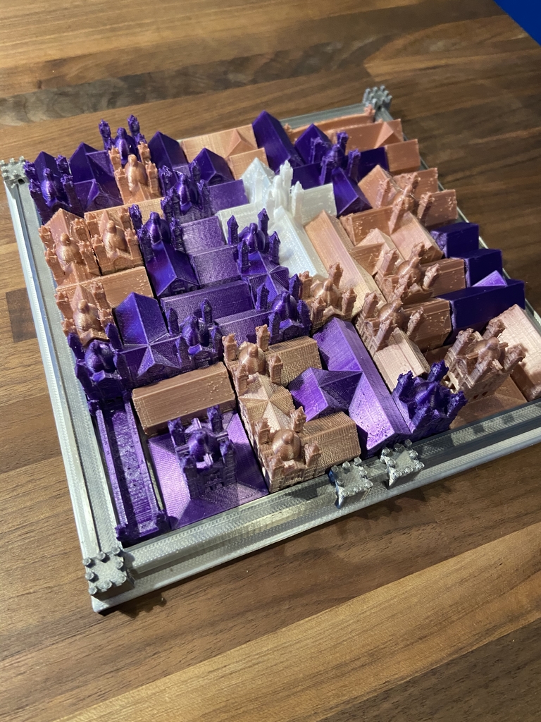 Cathedral Game - Board and Cover by Corey | Download free STL model ...