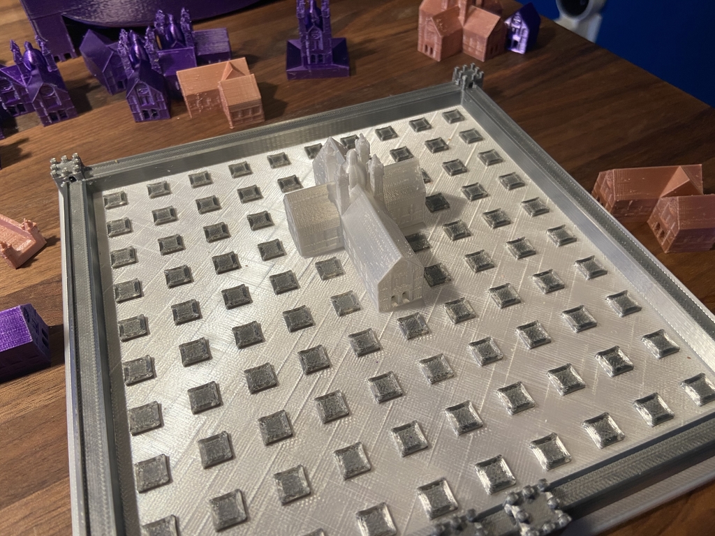 Cathedral Game - Board and Cover by Corey | Download free STL model ...