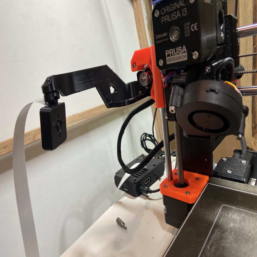 Prusa I3 MK3 Camera Mount - Higher Angle by Corey | Download free STL ...