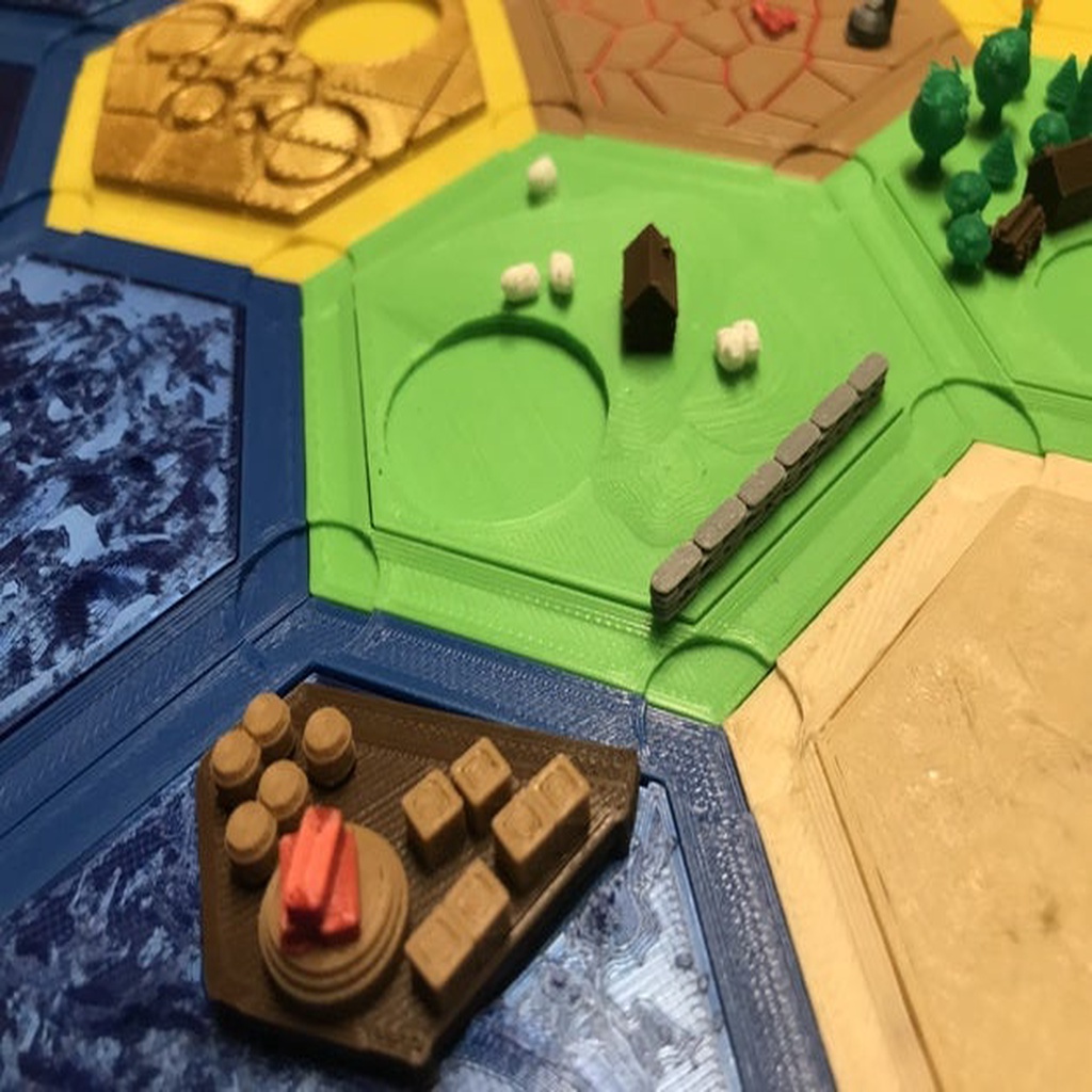 Complete Settlers of Catan Tile Set - Single Nozzle, Multi-color Layers ...