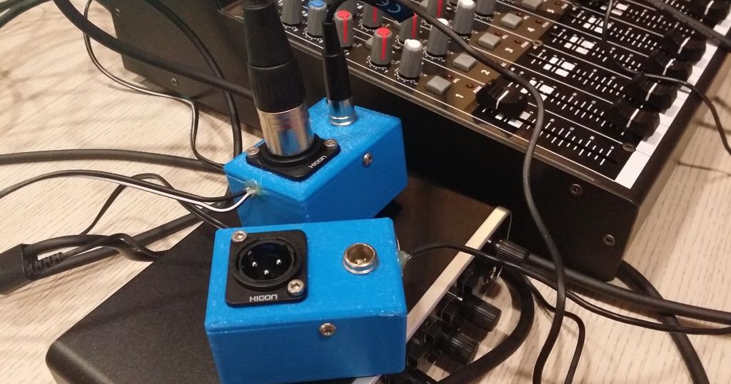 XLR to mini-XLR Adapter case by Jonas Otto | Download free STL model ...