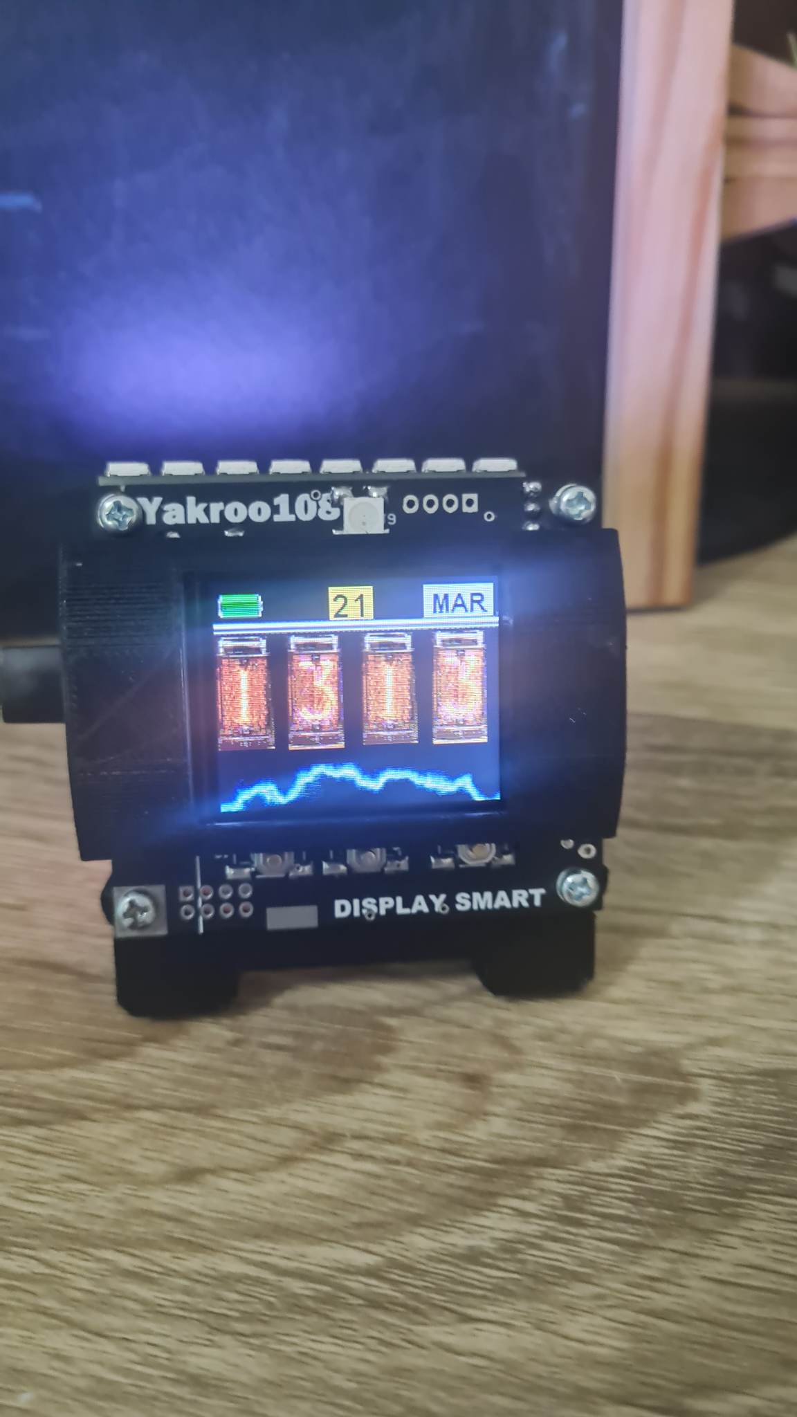 Desk Clock Lcd St7735 By Yakroo108 Download Free Stl Model 