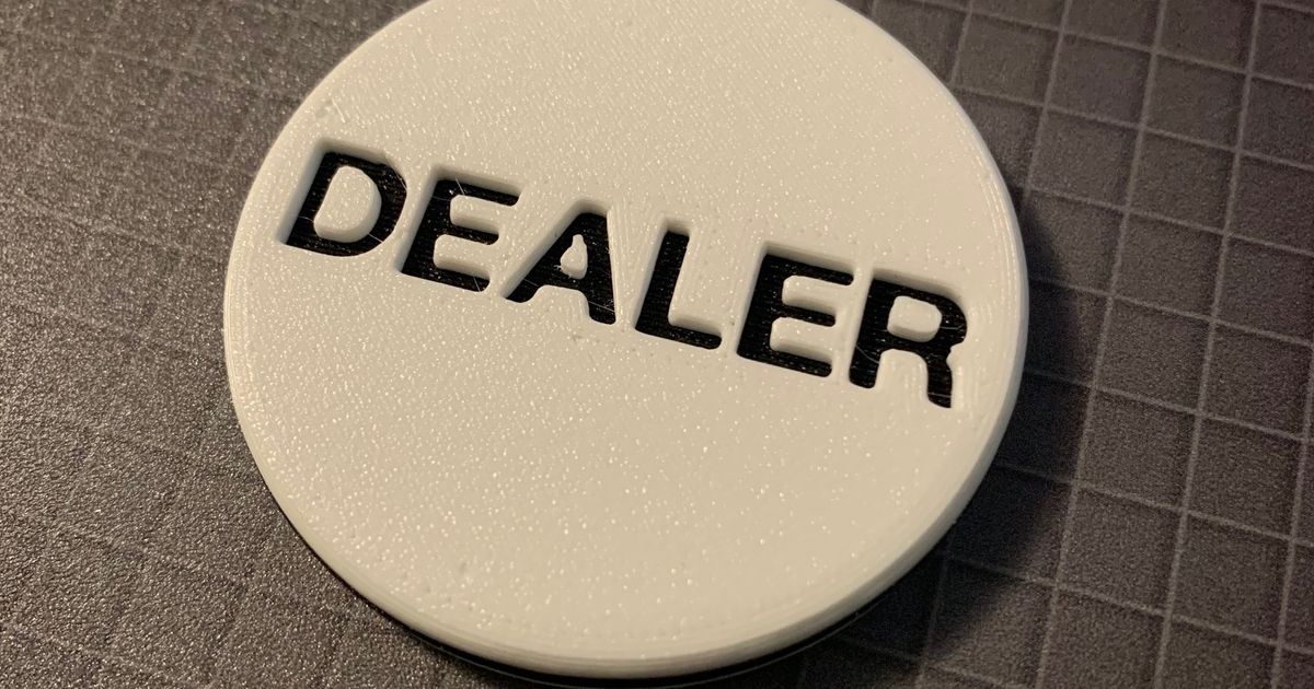 Dealer Coin For Playing Cards by TperroneDesign | Printables Store