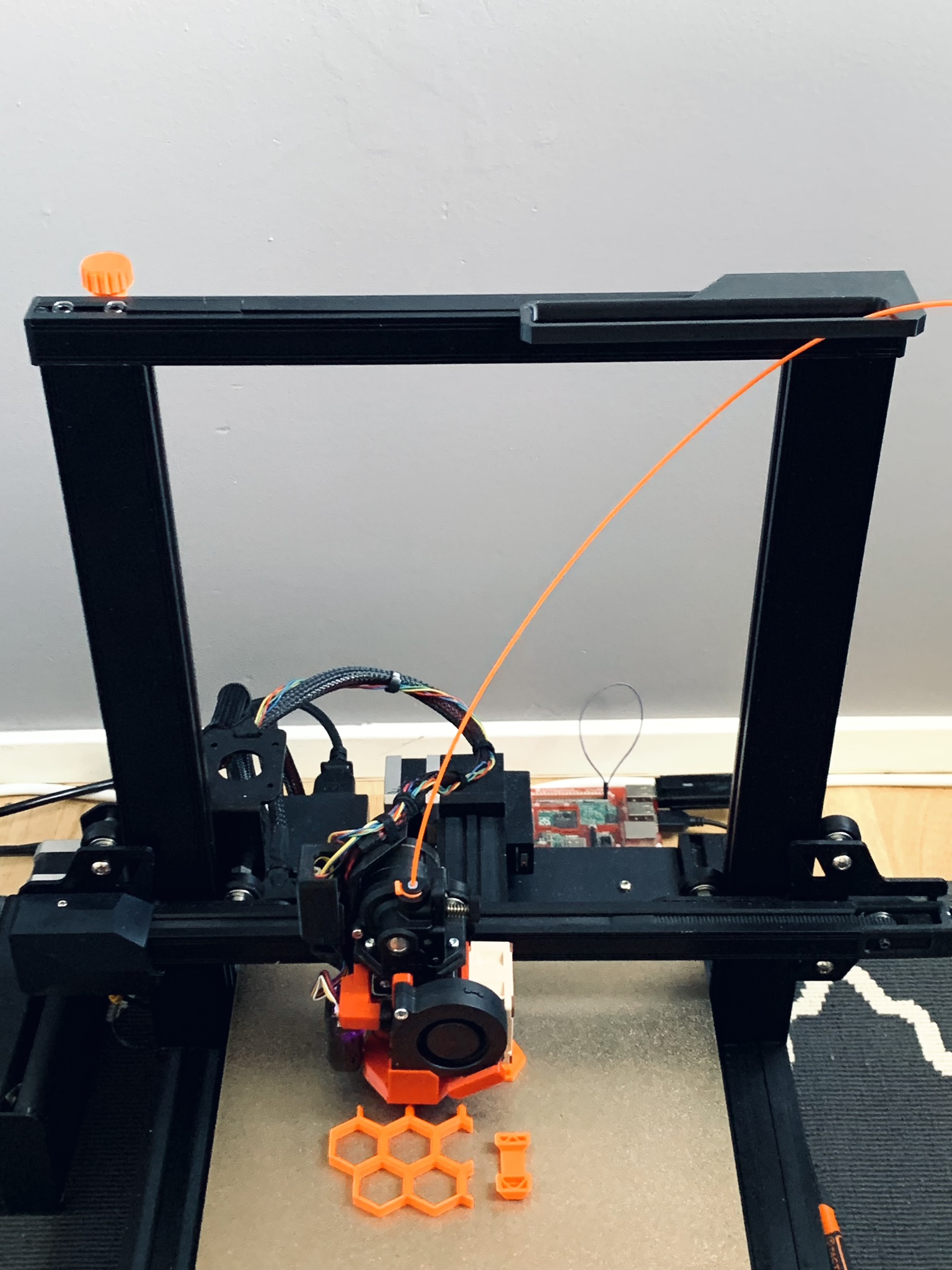 Filament Guide for Top Side Spools - Ender 3 V2 / NEO / S1 by LH ...