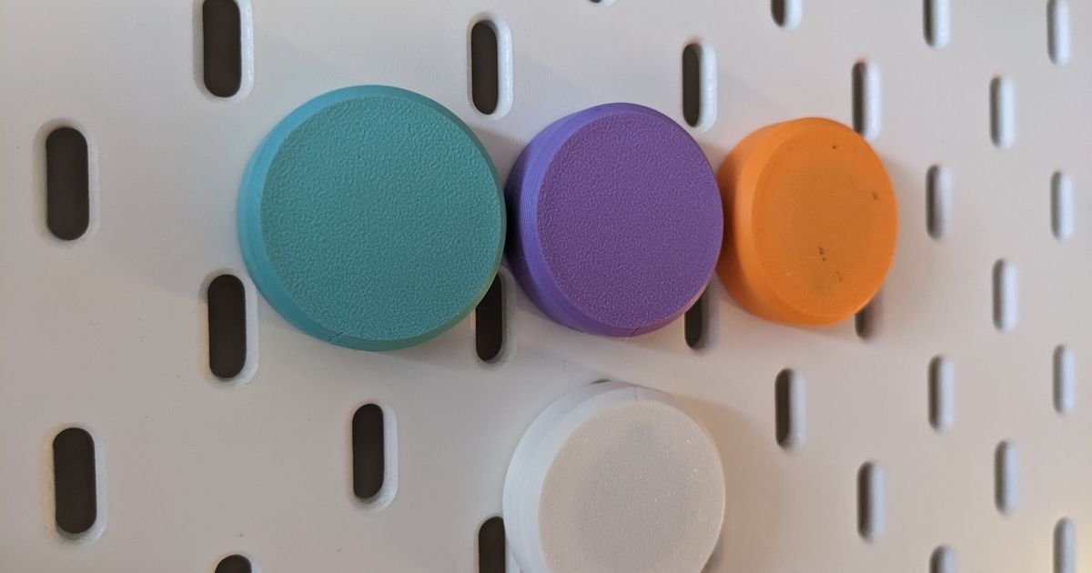 Skadis Magnet Puck by NsN | Download free STL model | Printables.com