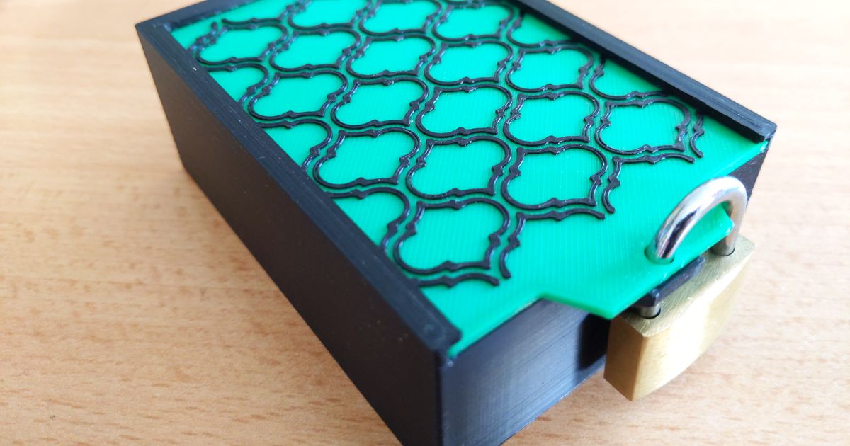 Lock Box with Sliding Lid by lavamind | Download free STL model ...