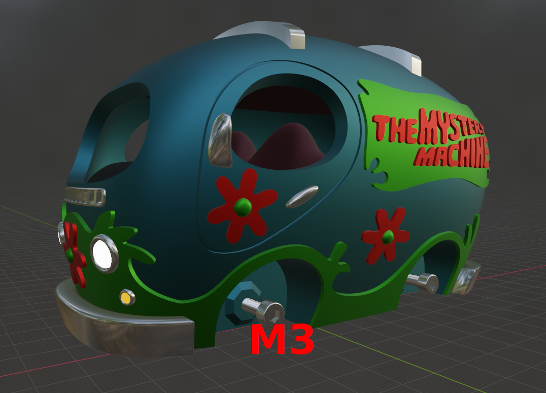 Minivan Bus "Mystery Machine 3000" Toy Car von Windkanter | Kostenloses ...