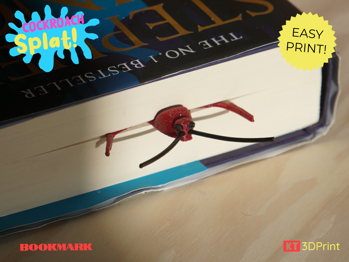 Cockroach splat! - Bookmark by KT3Dprint | Download free STL model ...