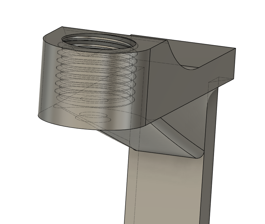 Fishing Rod for PC4M10 Adapter PTFE with 1mm threads by Real 3D Prints ...