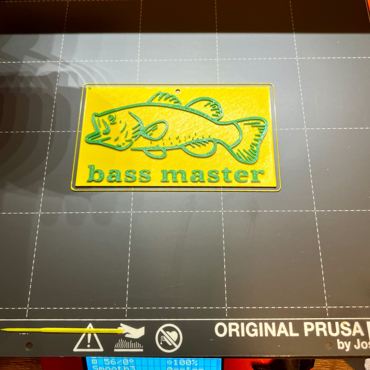 Bass Master sign by Jake | Download free STL model | Printables.com