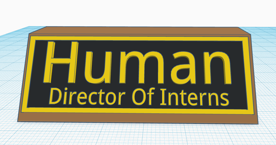 Job simulator Promotion nameplate by Julian Reynaga | Download free STL ...