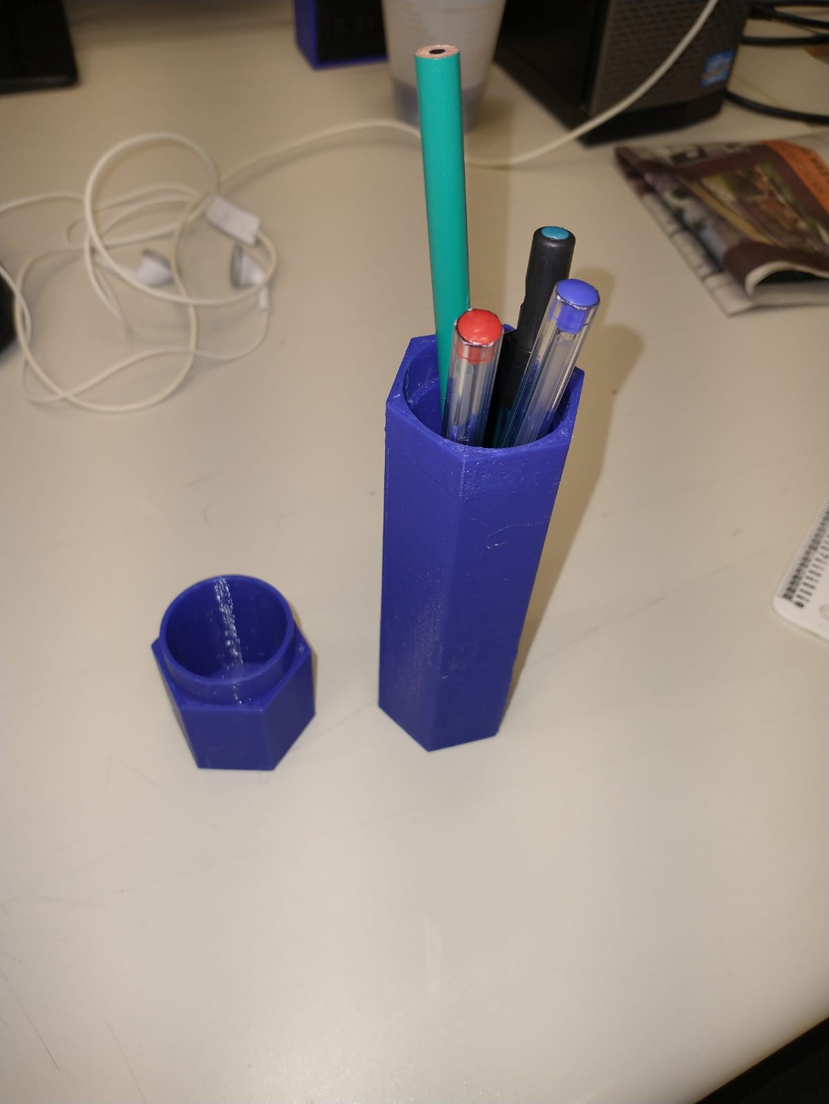Pencil Case Hexagon by Ezequiel | Download free STL model | Printables.com