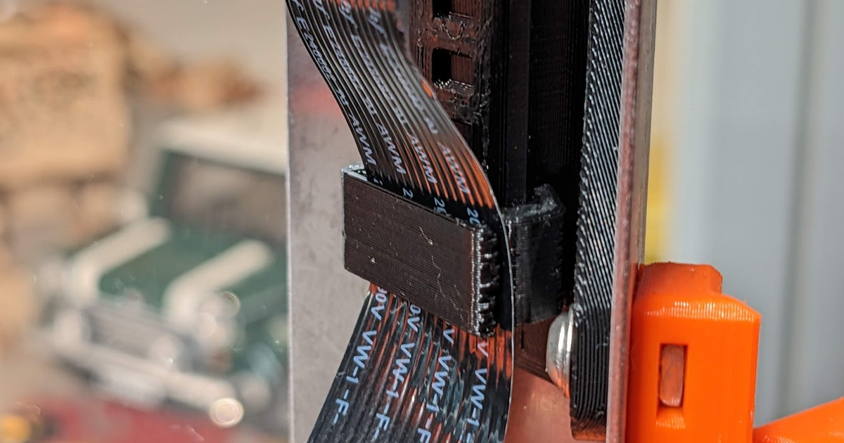 [Printer Box] Camera Ribbon Clip by Extra Fox | Download free STL model ...