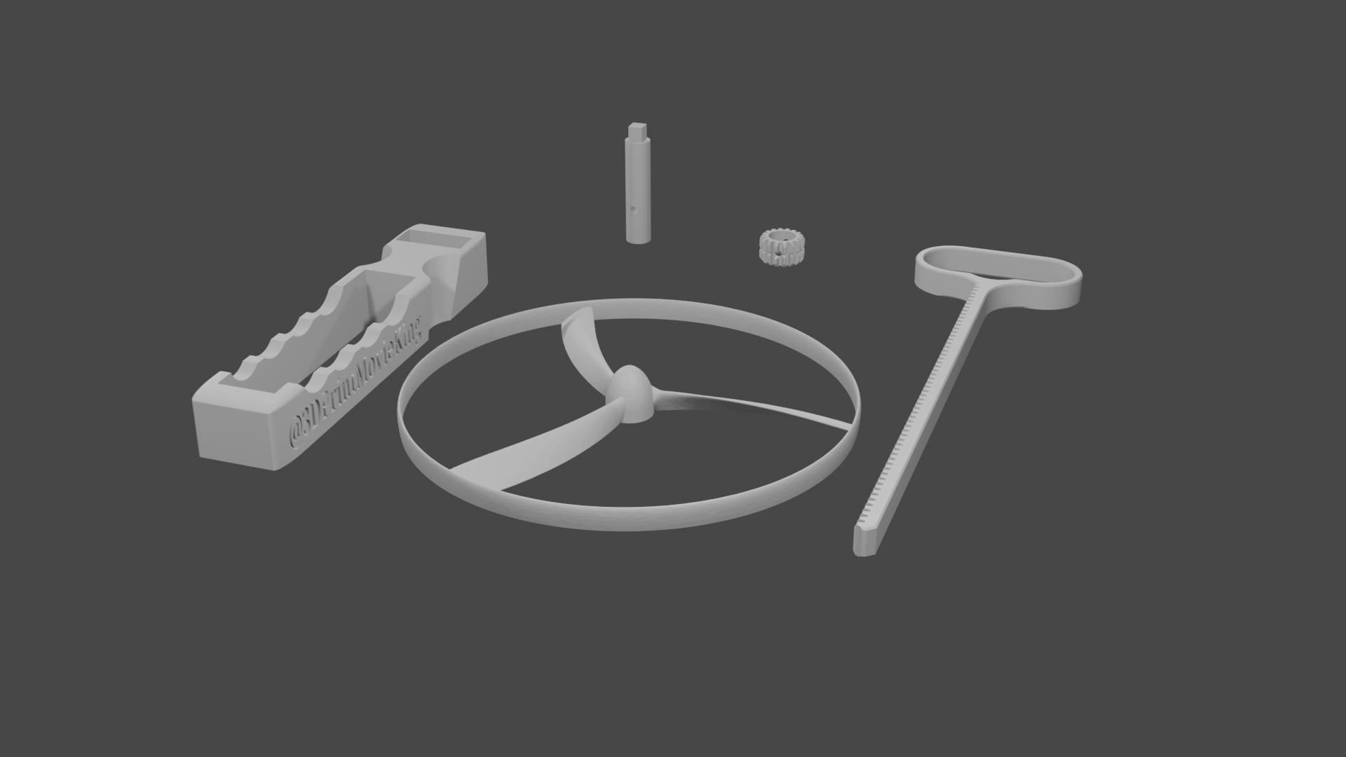 PRINT IN PLACE - FLYING PROPELLER by @3DPrintMovieKing | Download free ...