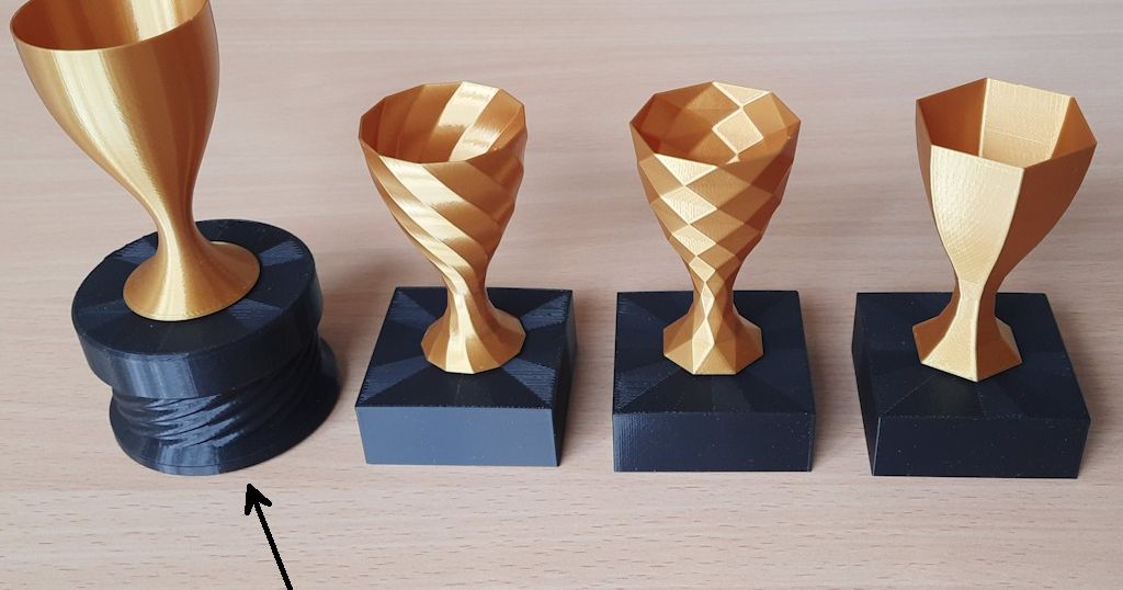 minimalistic trophy (vase mode) and base with hidden compartment by ...