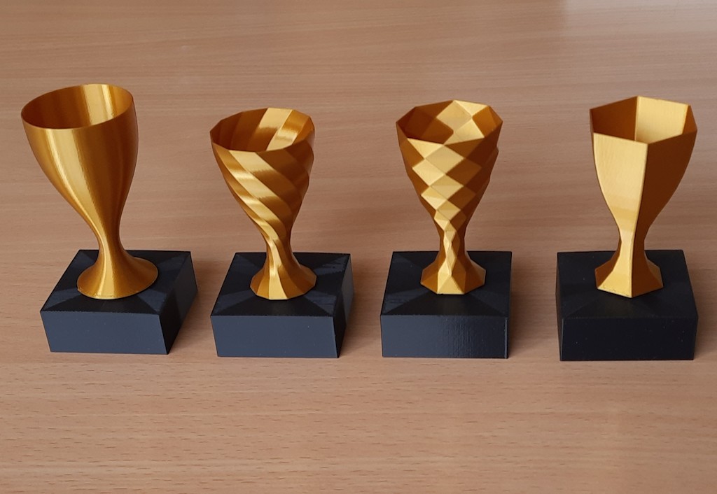 minimalistic trophy (vase mode) and base with hidden compartment by ...