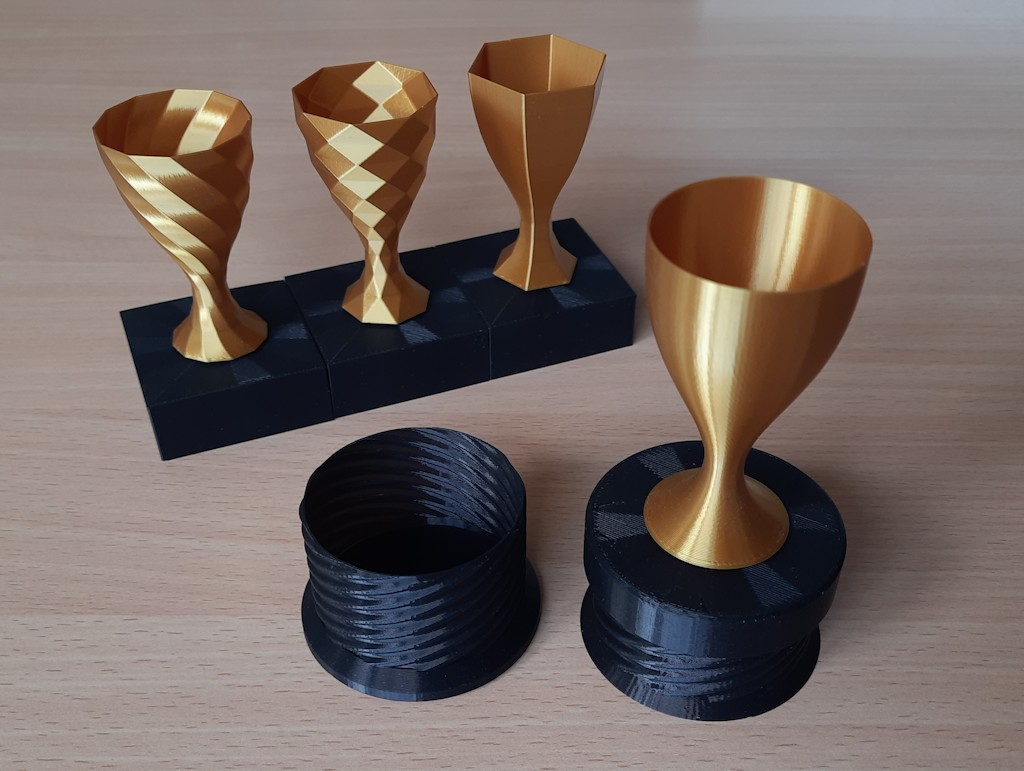 minimalistic trophy (vase mode) and base with hidden compartment by ...