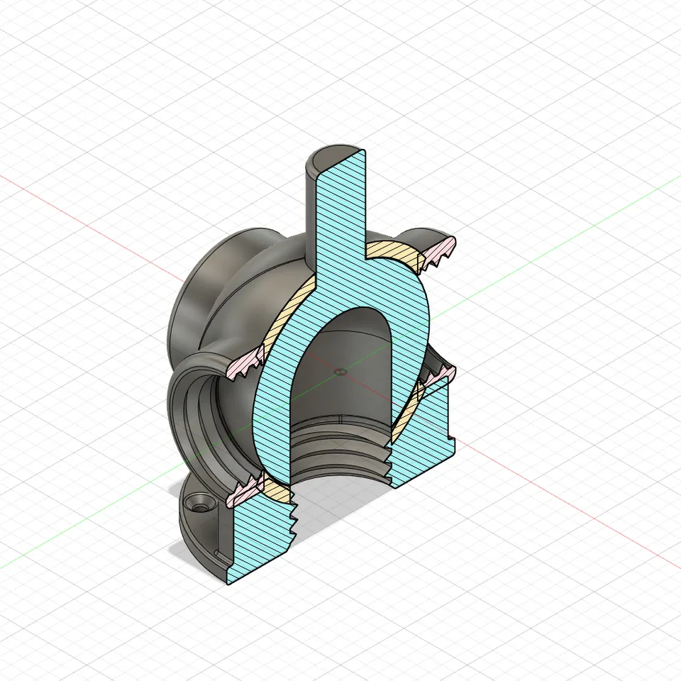 pip 4way vacum hose valve by alain | Download free STL model ...