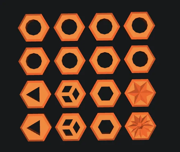 Geometric Token Chess Set (V3.2) by AgonyEcho | Download free STL model ...