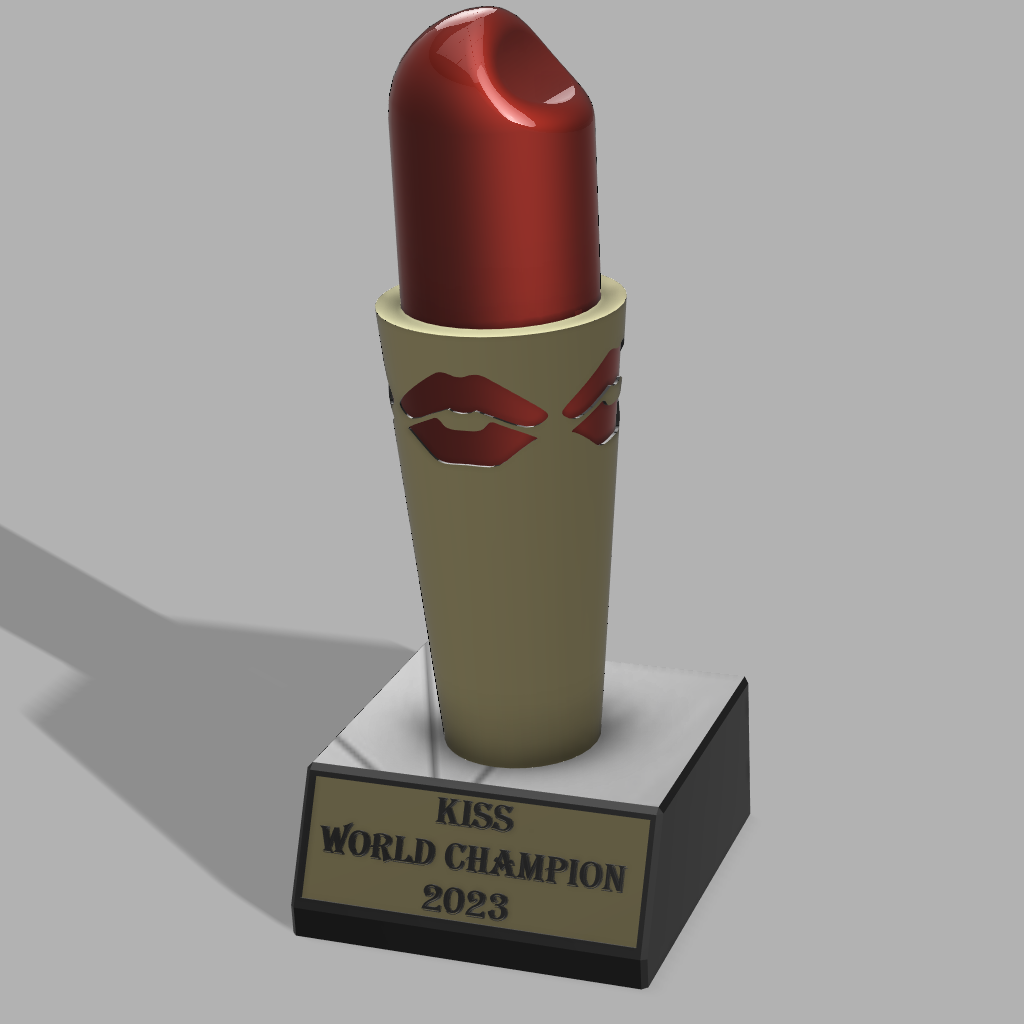 Lipstick Trophy / Kiss World Champion by Sidious 01 | Download free STL ...